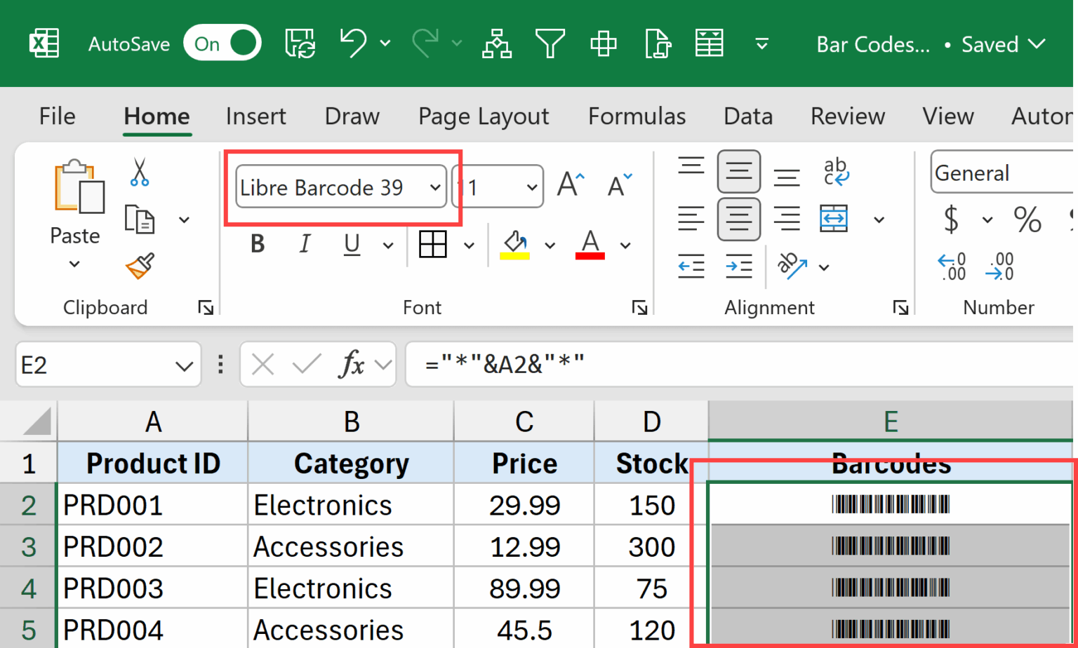 Mastering Excel: Tick Symbols, Barcodes, and Colour Coding Techniques ...