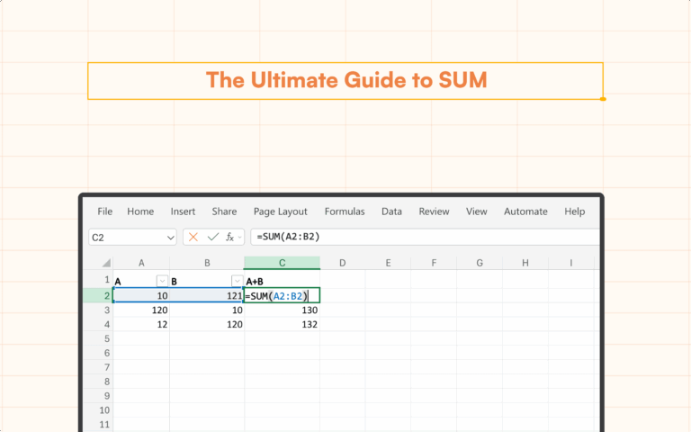 Mastering Excel: Your Comprehensive Guide to Adding Up Columns - Excel Au