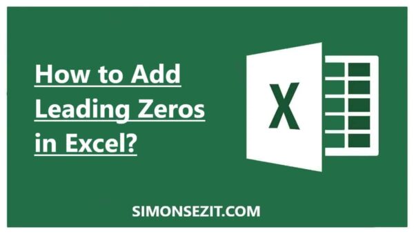 Mastering Leading Zeros and Error Handling in Excel: A Comprehensive ...